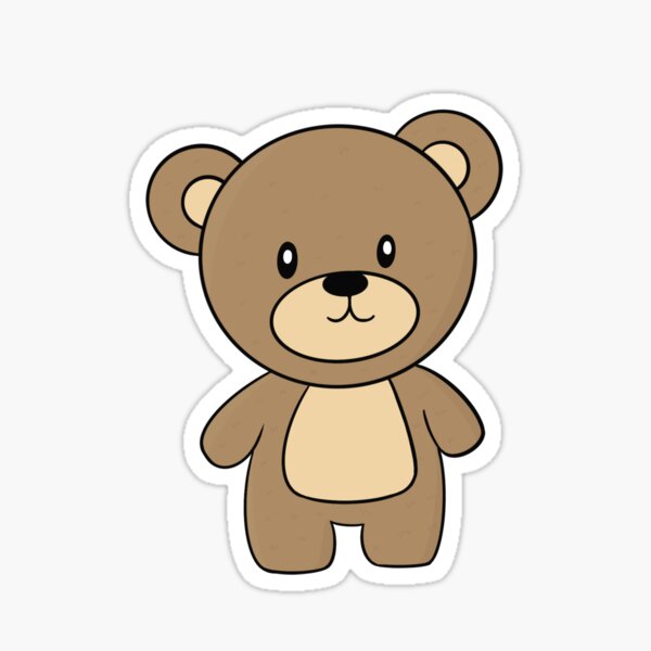 "Teddy Bear " Sticker for Sale by KewtDesigns | Redbubble