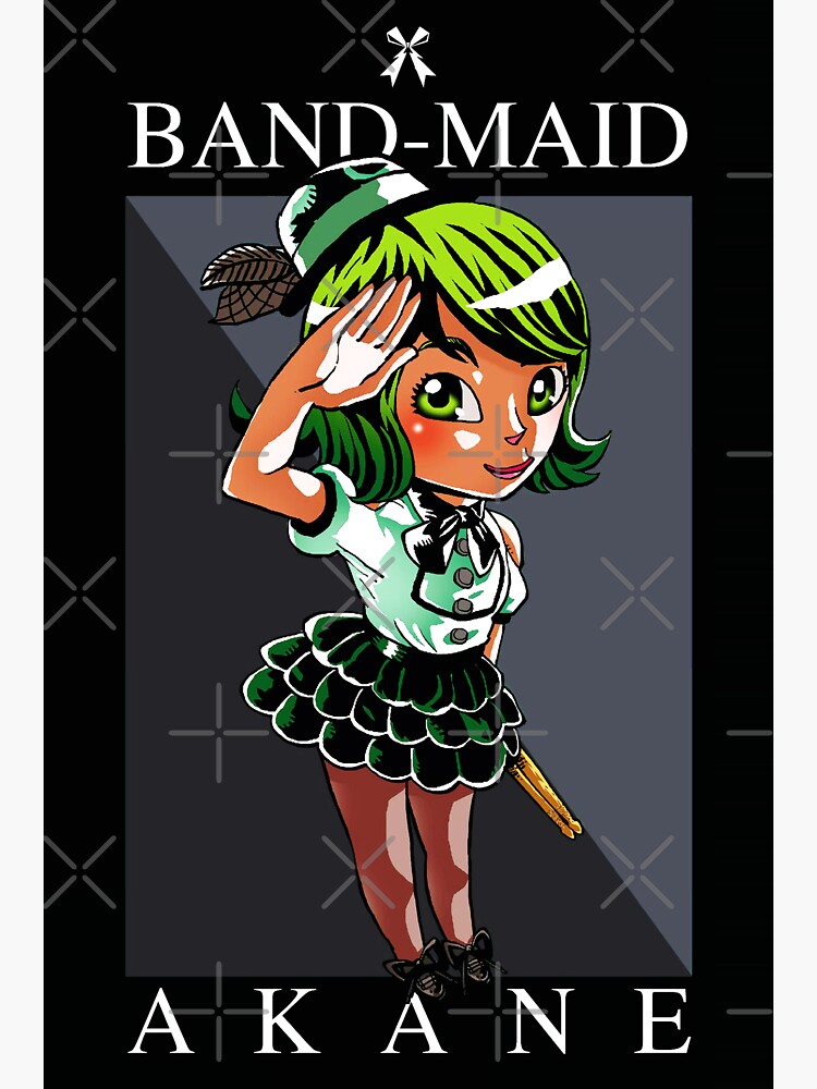 "BAND MAID Drummer (AKANE)" Sticker by Alisarden | Redbubble