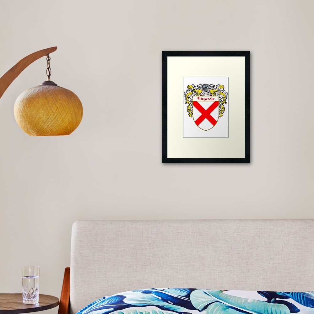 "Fitzgerald Coat of Arms/Family Crest" Framed Art Print for Sale by ...