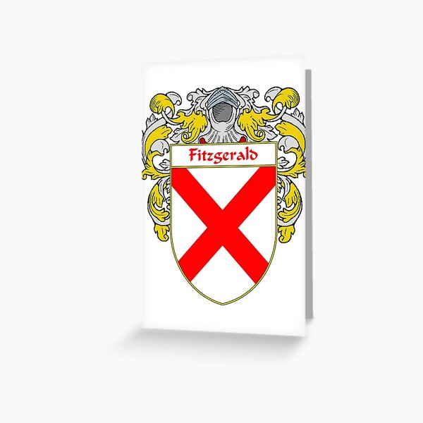 "Fitzgerald Coat of Arms/Family Crest" Greeting Card for Sale by ...