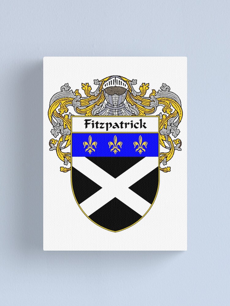 "Fitzpatrick Coat of Arms/Family Crest" Canvas Print for Sale by ...