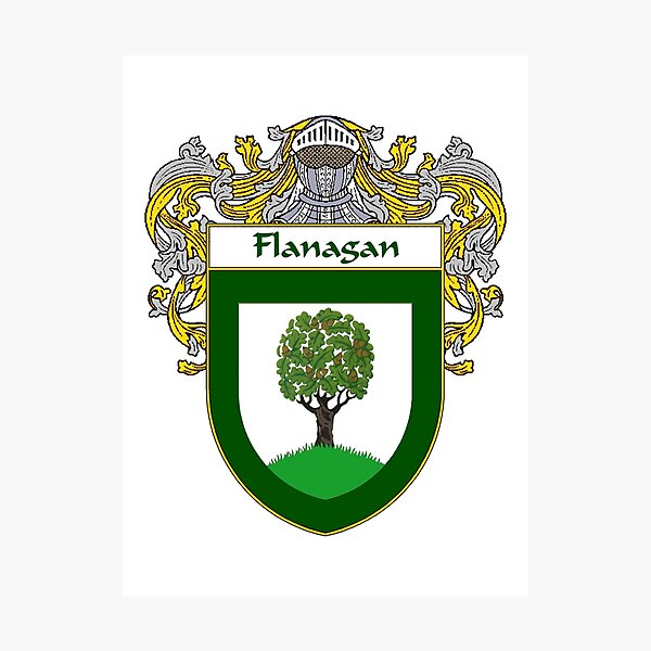 "Flanagan Coat of Arms/Family Crest" Photographic Print by IrishArms ...