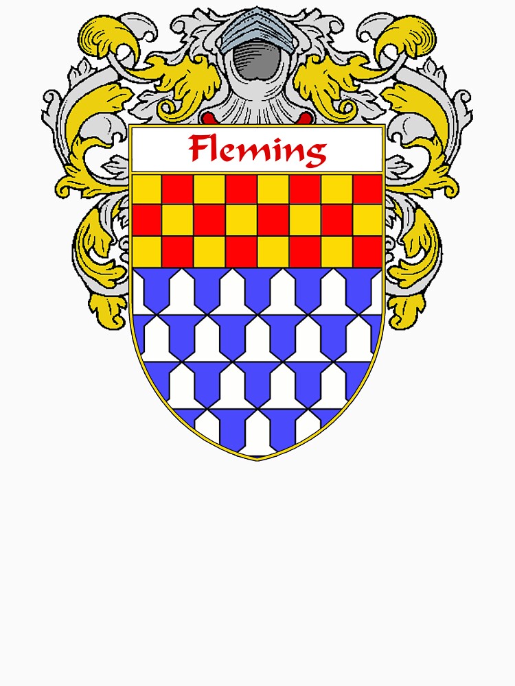 "Fleming Coat of Arms/Family Crest" T-shirt for Sale by IrishArms ...