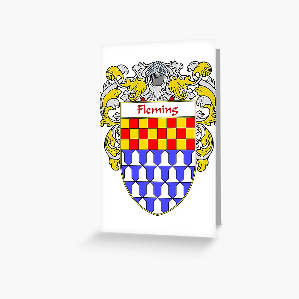"Fleming Coat of Arms/Family Crest" Greeting Card by IrishArms | Redbubble
