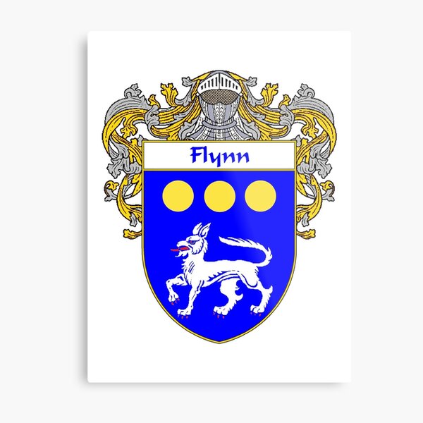 "Flynn Coat of Arms/Family Crest" Metal Print by IrishArms | Redbubble