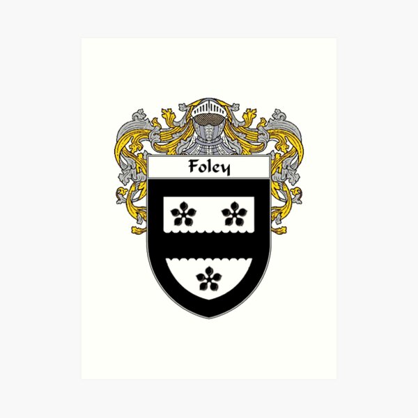 "Foley Coat of Arms/Family Crest" Art Print for Sale by IrishArms ...