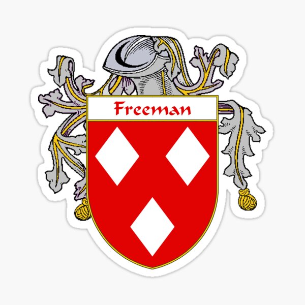"Freeman Coat of Arms/Family Crest" Sticker for Sale by IrishArms ...