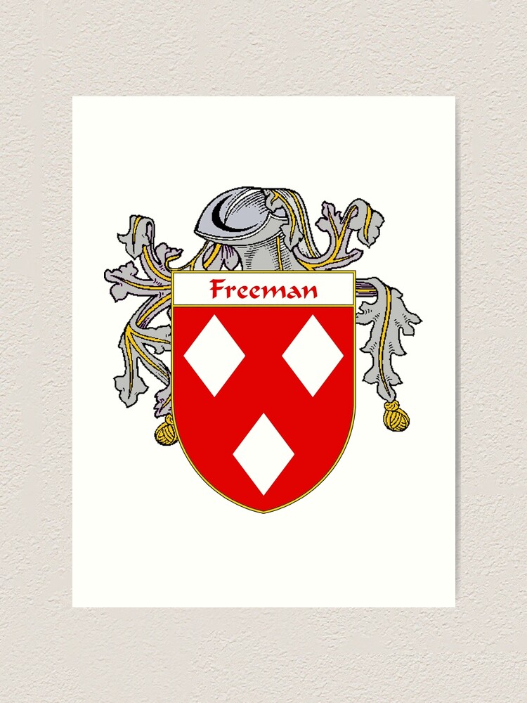 "Freeman Coat of Arms/Family Crest" Art Print for Sale by IrishArms ...