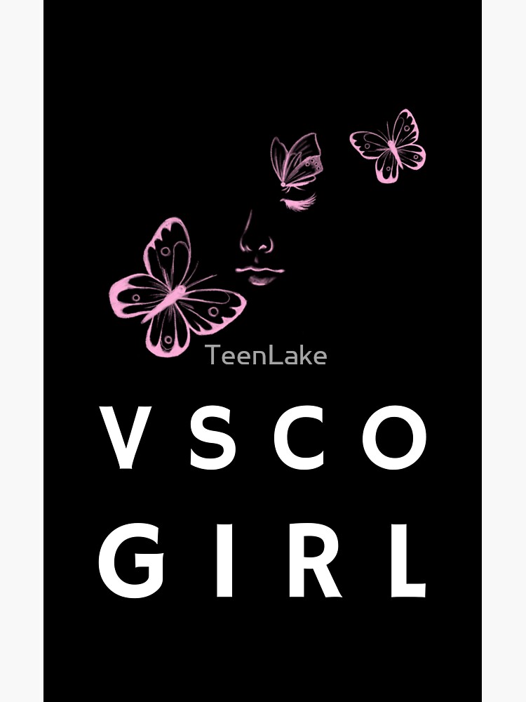 " VSCO GIRL new trending light pink cute butterfly design 2021" Sticker ...