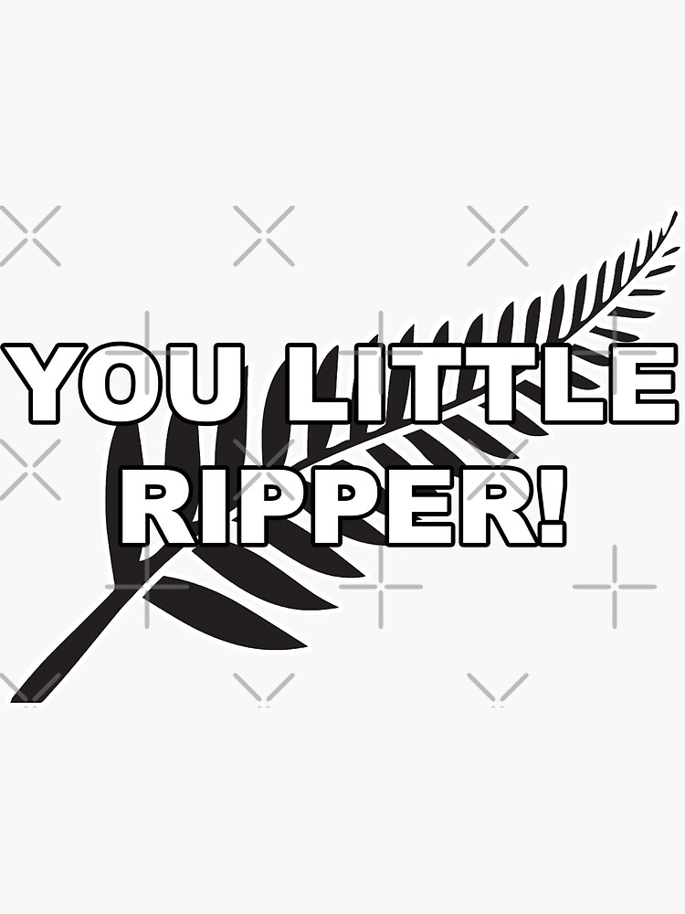 "You little Ripper!" Sticker for Sale by Heywood47 | Redbubble