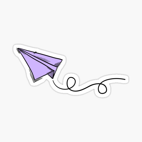 "Paper plane " Sticker by Nimu-designs | Redbubble