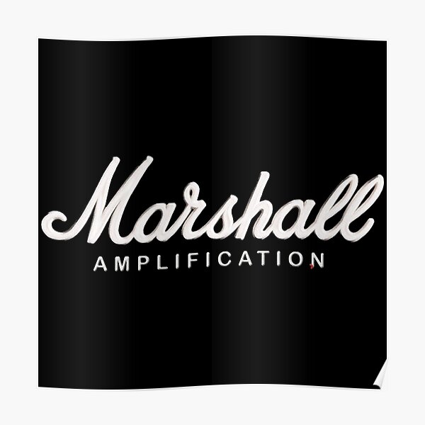" Custom of "MARSHALL" amplification factory merch" Poster by maxivivo ...