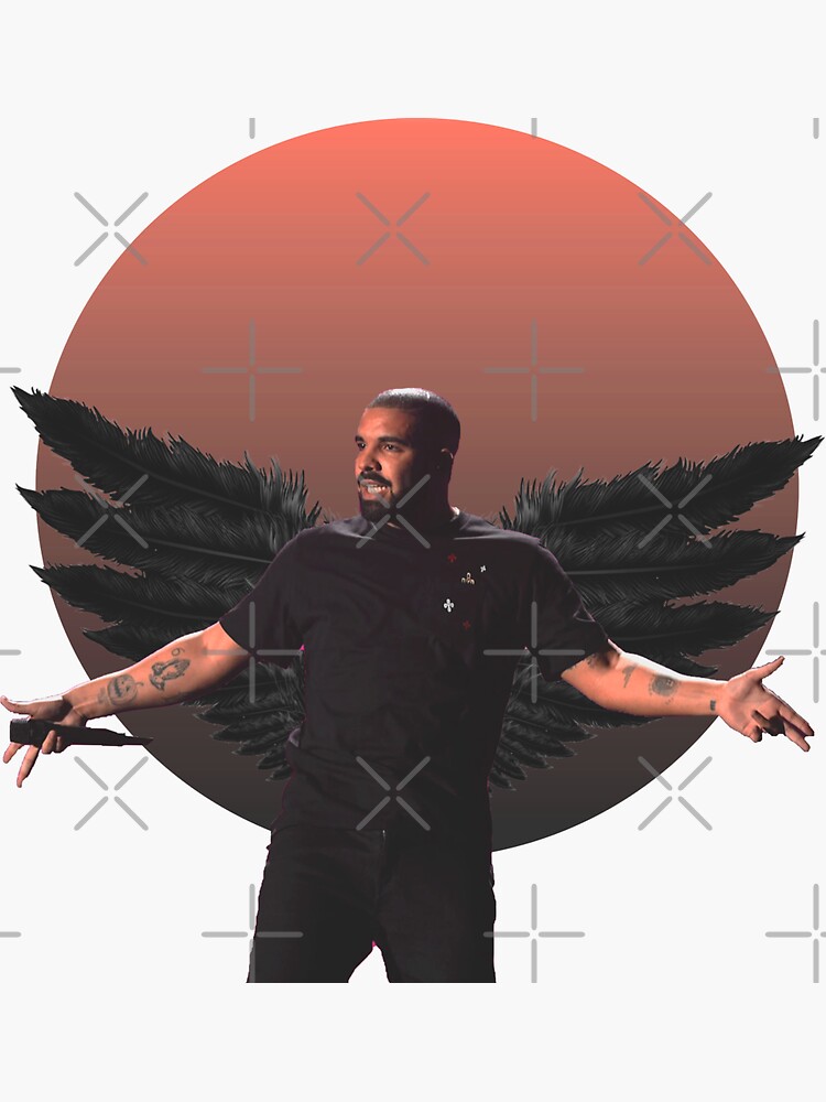 "Drake evil" Sticker by clds | Redbubble