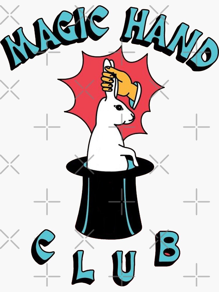 "Magic club - rabbit in the hat" Sticker for Sale by NomiBee | Redbubble