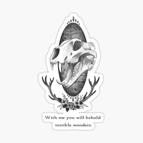 "Terrible Wonders" Sticker for Sale by SymmetryIsArt | Redbubble