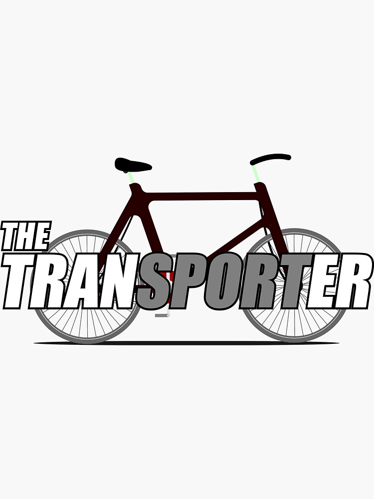 "The Transporter | Bike Courier / Bicycle Messenger" Sticker for Sale ...