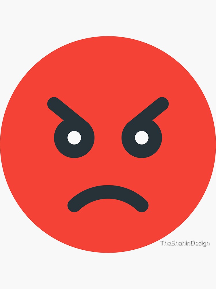 "Angry React | Angry Reaction, Clothing and Accessories (Seventh Edition)" Sticker by ...