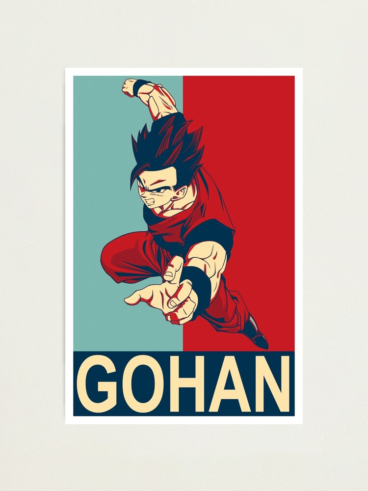 Lámina fotográfica «Impresiones de Att de personaje de Gohan retro» de ...