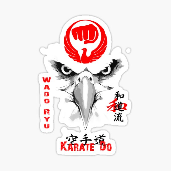 "Wado Ryu Karate Eagle Eyes - Martial Arts Design" Sticker for Sale by ...