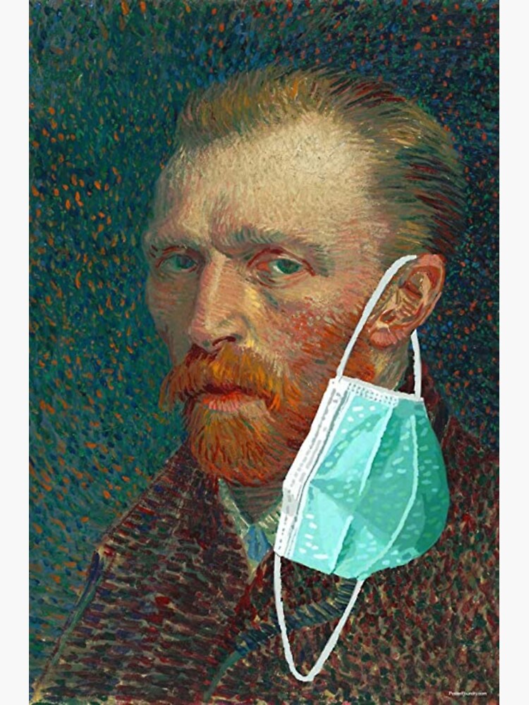 "Van Gogh face mask" Sticker for Sale by Steven-Bear03 | Redbubble
