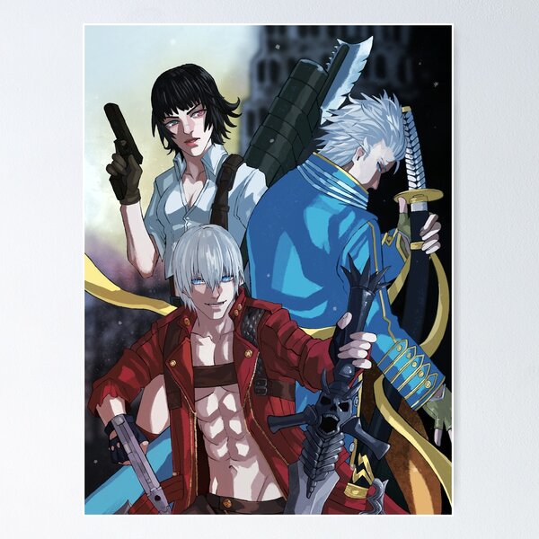 "Devil May Cry 3" Poster for Sale by JulieWithAxe | Redbubble