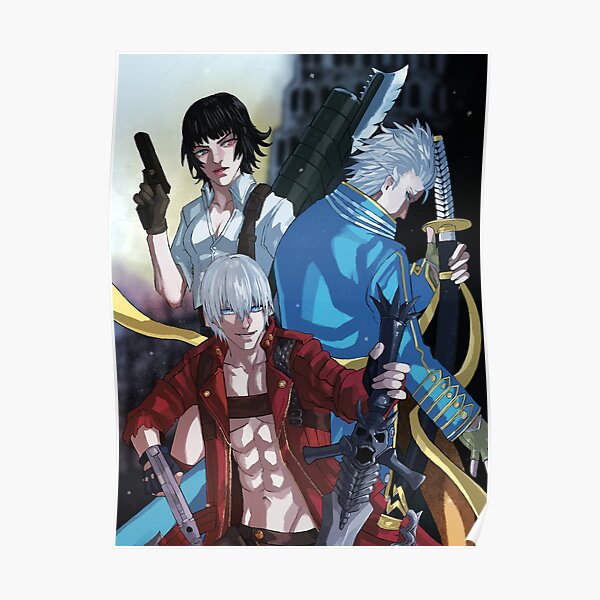 "Devil May Cry 3" Poster by JulieWithAxe | Redbubble