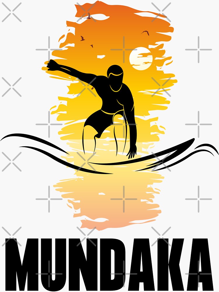"mundaka surf beach basque country" Sticker by Original1977 | Redbubble