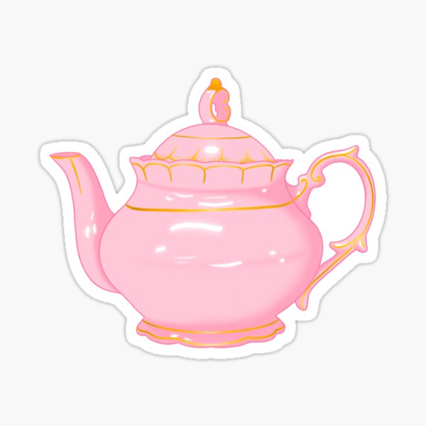 "tea pot" Sticker for Sale by violetlunart | Redbubble