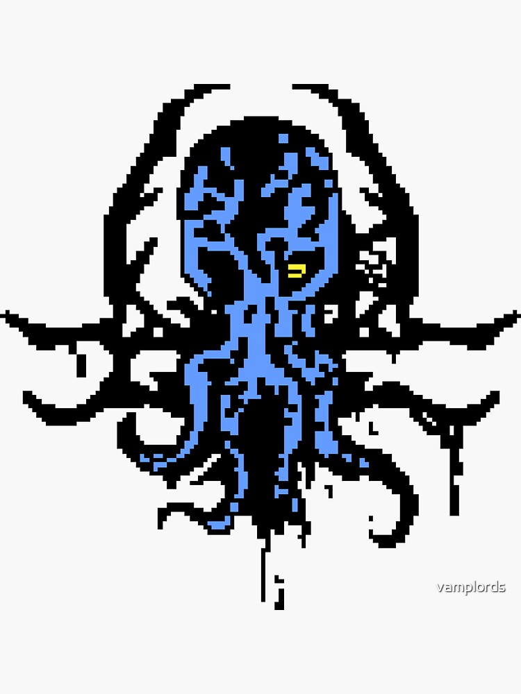 "pixel art cthulhu" Sticker for Sale by vamplords | Redbubble