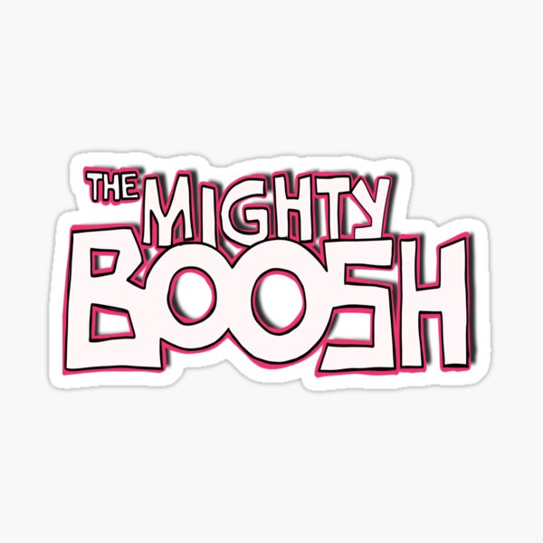 "The Might Boosh hand drawn logo" Sticker for Sale by OKGingerDesigns ...