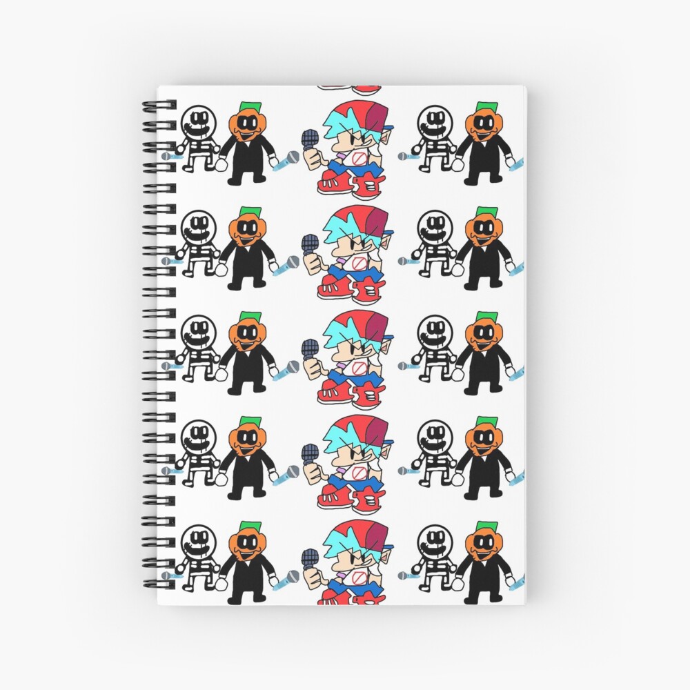 "Friday Night Funkin (FNF)" Spiral Notebook by mvq101 | Redbubble