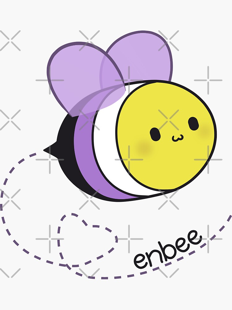 "enbee" Sticker for Sale by Lala-LazyDaisy | Redbubble