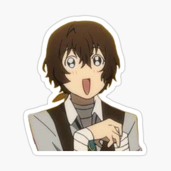 "Stickers Magnet Dazai Ozamu memes funny for otaku animes" Sticker for ...
