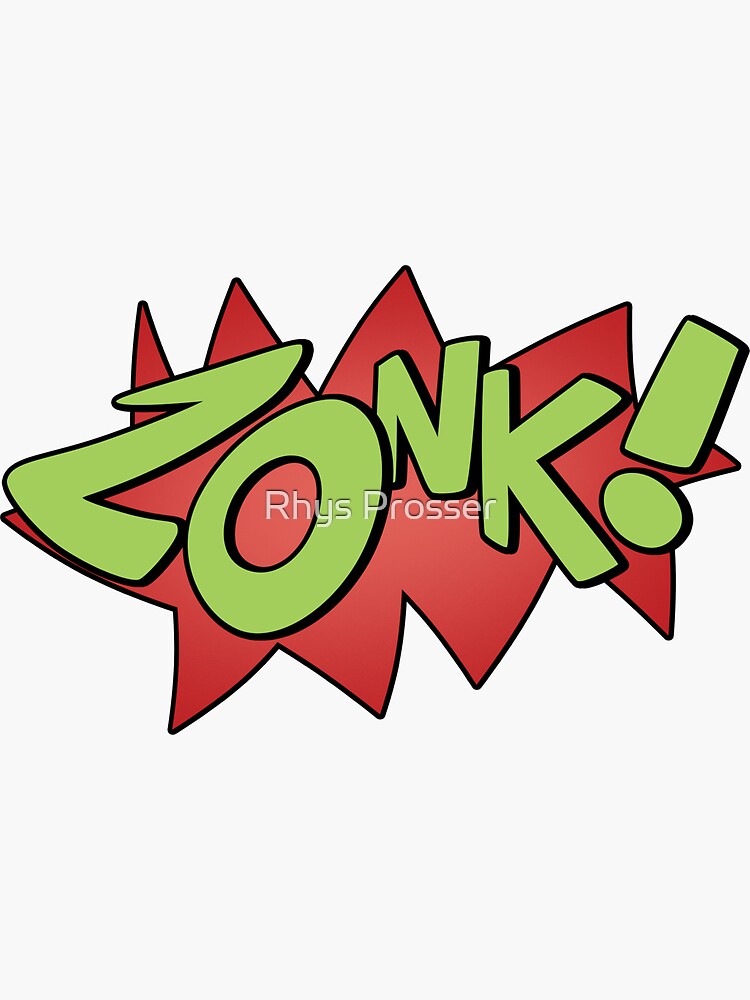 "ZONK!" Sticker by jashinhunter | Redbubble