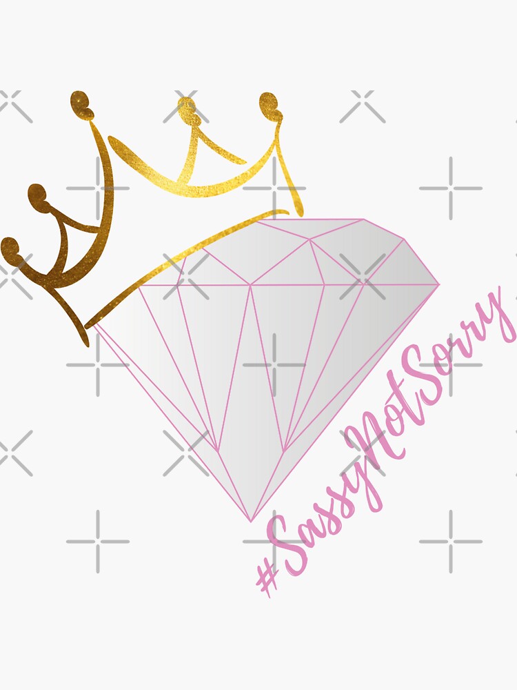 "Sassy Diamond" Sticker for Sale by CreativSAS | Redbubble