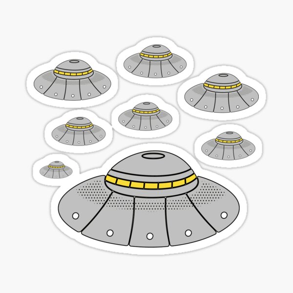 "Alien Invasion" Sticker for Sale by Solsunx | Redbubble