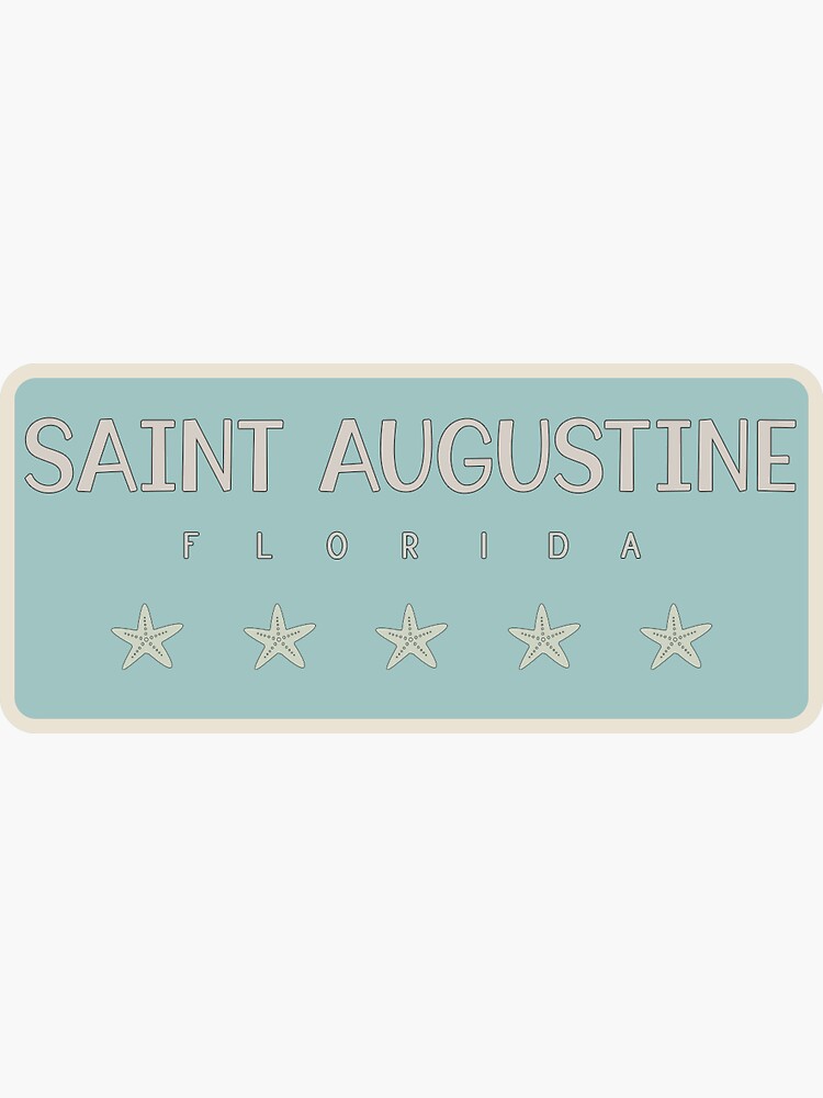 "Saint Augustine" Sticker for Sale by kquinlan1 | Redbubble