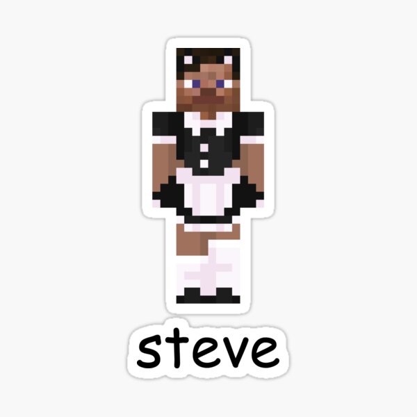 "steve in maid dress" Sticker for Sale by tinusxxl | Redbubble