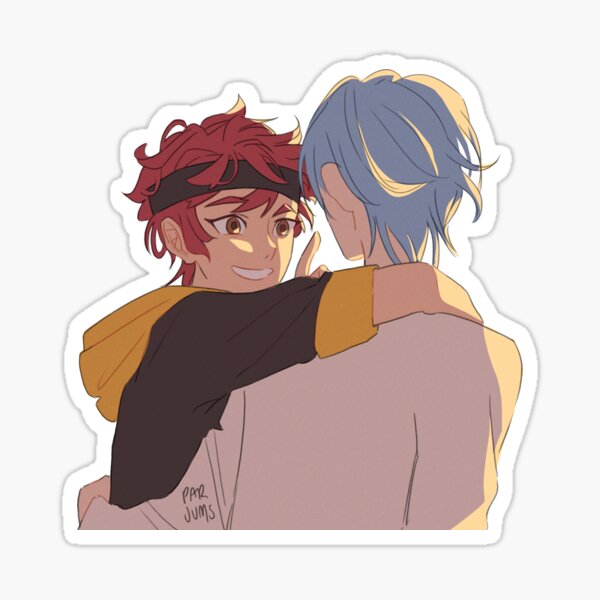 "reki and langa" Sticker for Sale by parjums | Redbubble