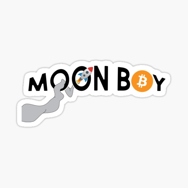 "Moon Boy" Sticker for Sale by Travissketches1 | Redbubble