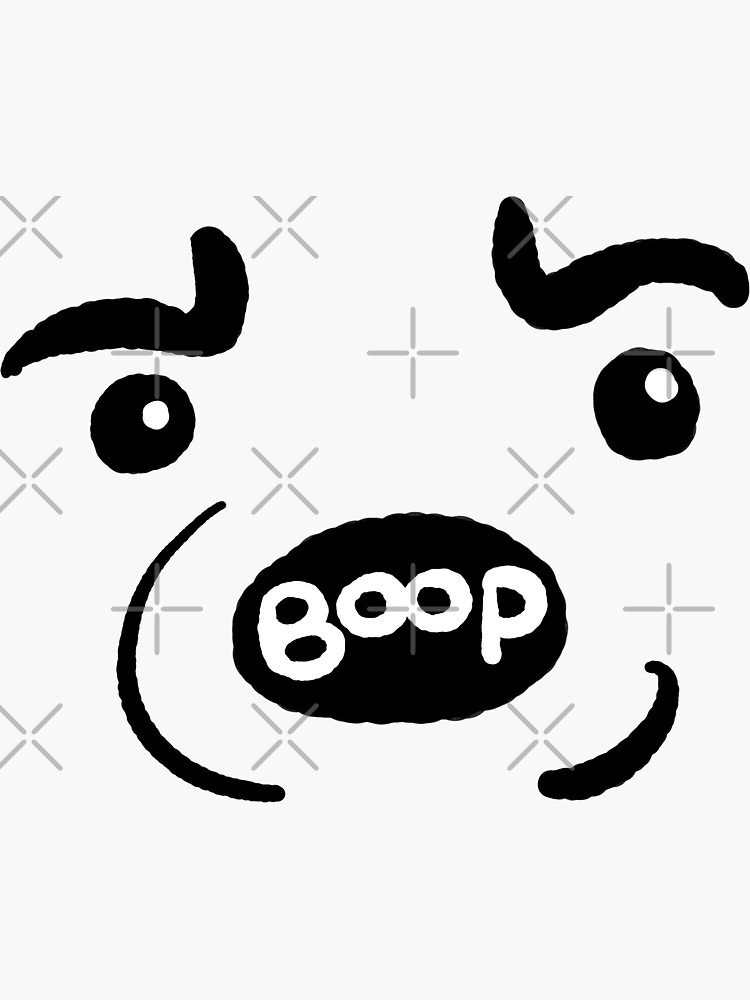 "Boop Polar Bear" Sticker by PandaNPolarBear | Redbubble