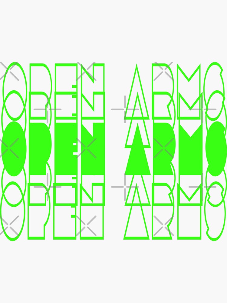 "Open Arms" Sticker for Sale by AuthenticBuyer | Redbubble