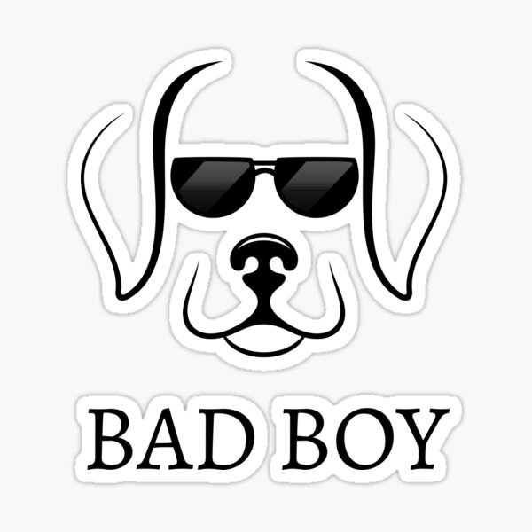 "Bad Boy" Sticker by catchyphase | Redbubble