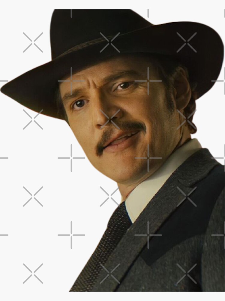 "Pedro pascal agent whiskey" Sticker by munizart | Redbubble