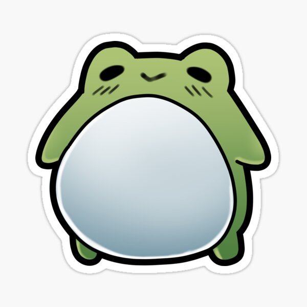 "Cute cartoon doddery frog" Sticker for Sale by Monstralgam | Redbubble