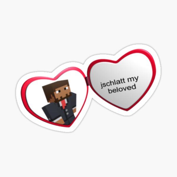 "jschlatt my beloved" Sticker by bianusiek | Redbubble