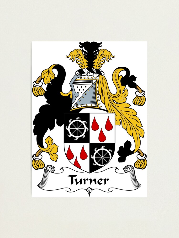 "Turner Coat of Arms / Turner Family Crest" Photographic Print for Sale ...