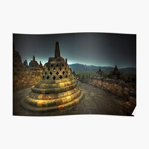 "Candi Borobudur" Poster by Charuhas | Redbubble