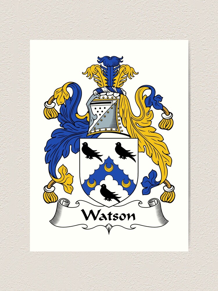 "Watson Coat of Arms / Watson Family Crest" Art Print for Sale by ...