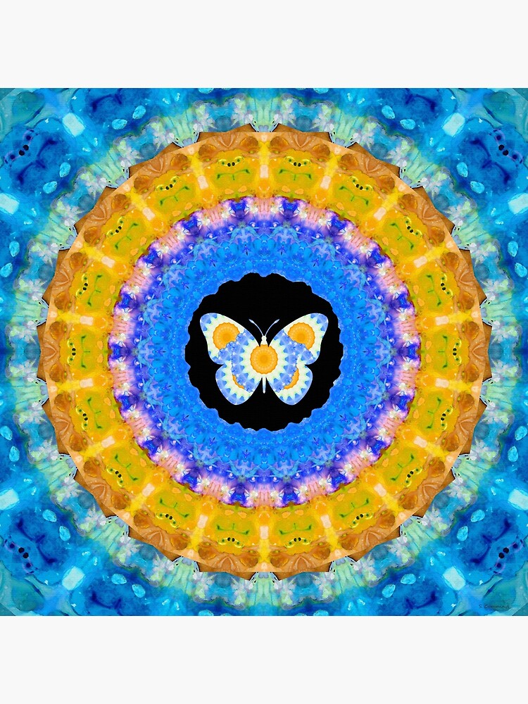 "Butterfly Freedom Mandala Art by Sharon Cummings" Art Print for Sale ...